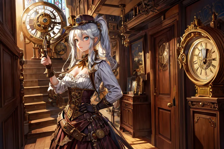 Clock master | AI art by @Alex Vansteenkiste in AnimeGenius