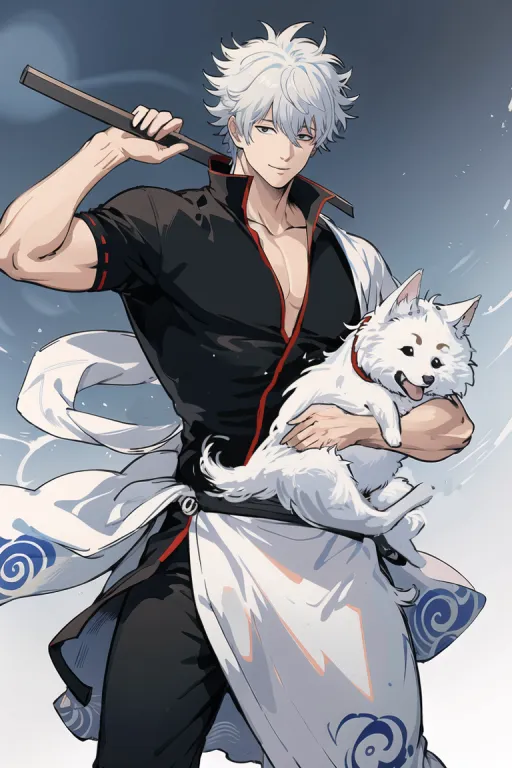 Cosplay of Gintama characters.