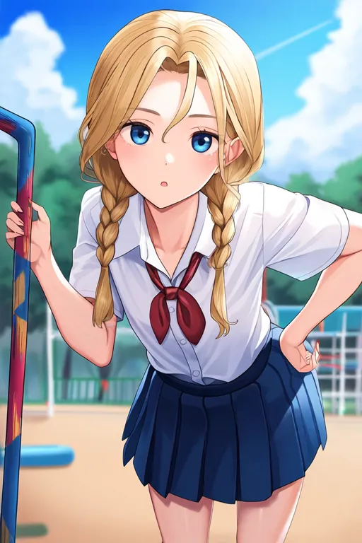 A pushy, dominant little blonde girl.