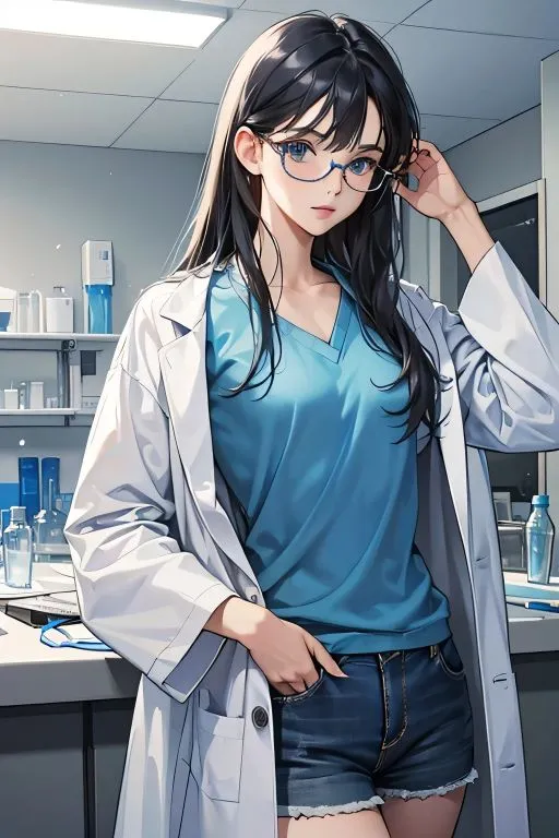 You've come to visit a scientist, Trust. and work with her on some ...